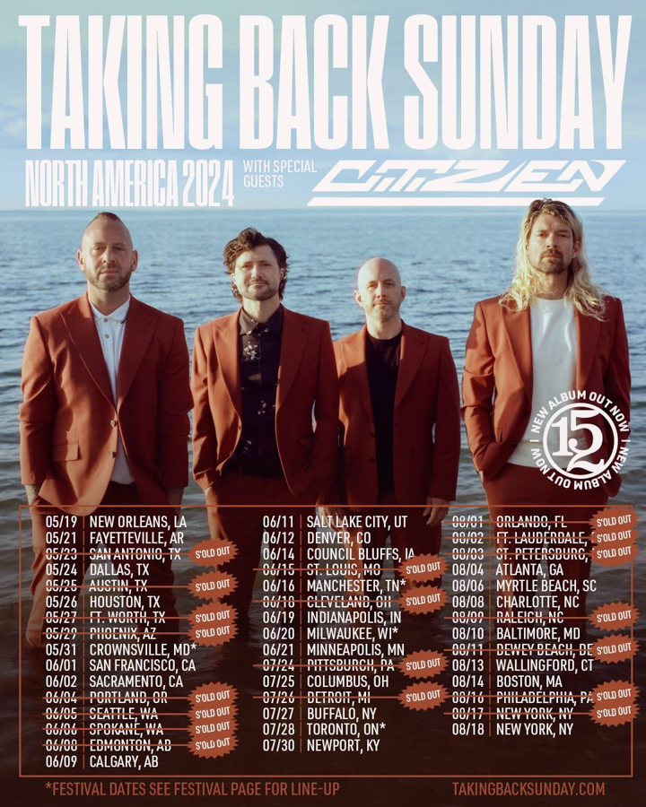 Taking Back Sunday Kicks Off 2nd Leg of North American Headline Tour ...