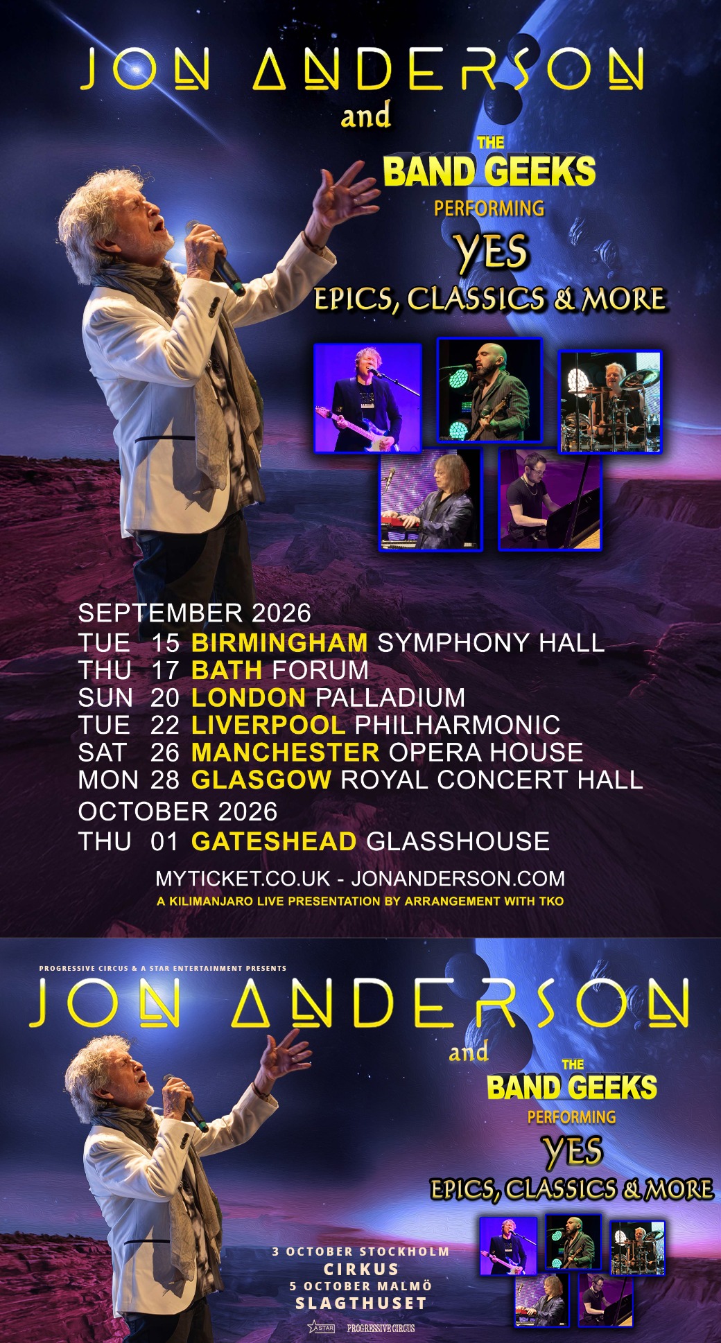 JON ANDERSON AND THE BAND GEEKS Announce UK/Sweden Tour Dates ...